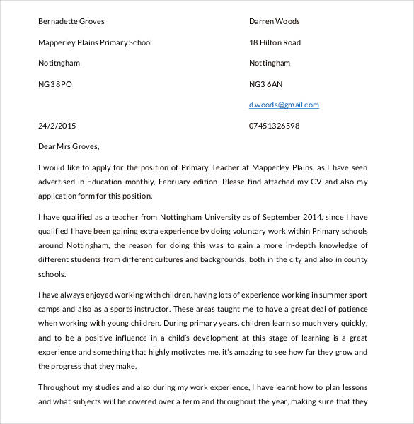 28 Letters Of Recommendation For Teacher PDF DOC