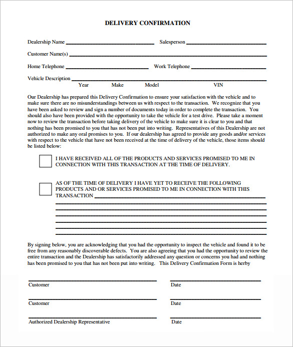 16+ Delivery Receipt Templates - DOC, PDF, Excel