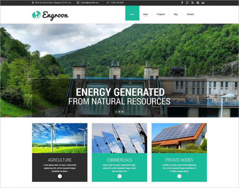 14+ Environmental Website Templates & Themes | Free & Premium | Free ...