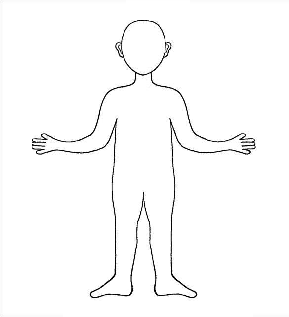 23 Body Outline Templates PDF JPG