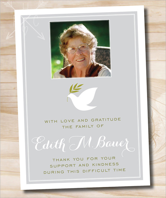 26 Funeral Thank You Cards PSD AI EPS