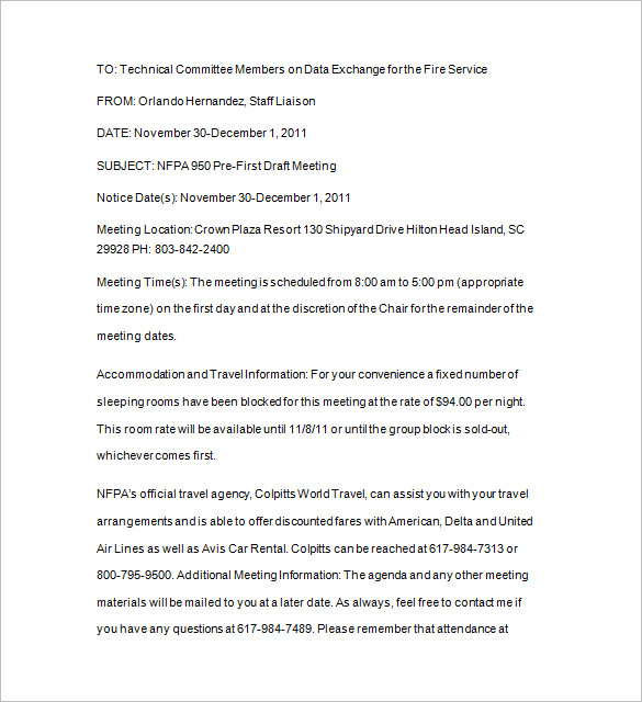 24+ Notice of Meeting Templates - Google Docs, MS Word, Apple Pages