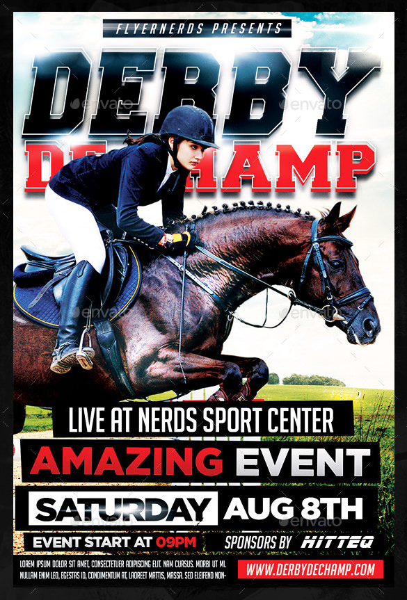 12+ Marvellous Horse Flyer Templates & Designs! | Free & Premium Templates