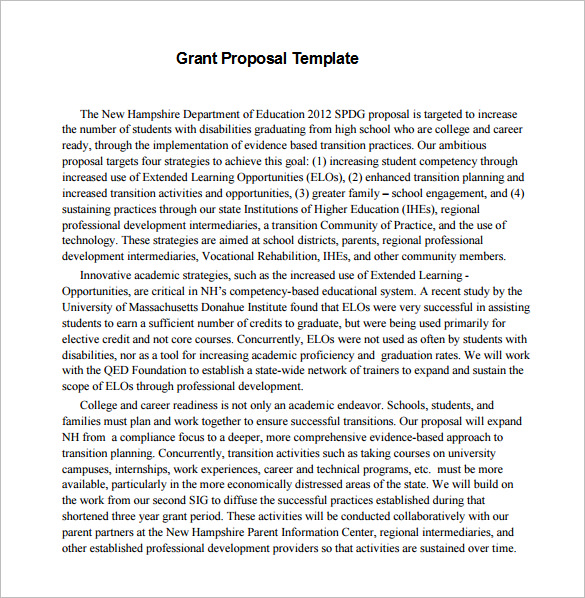 38+ Grant Proposal Templates - DOC, PDF, Pages