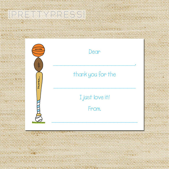 Sports Thank You Card - 21+ Free Printable PSD, EPS, Format Download!