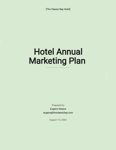 22+ Hotel Marketing Plan Templates - Word, Docs. PDF