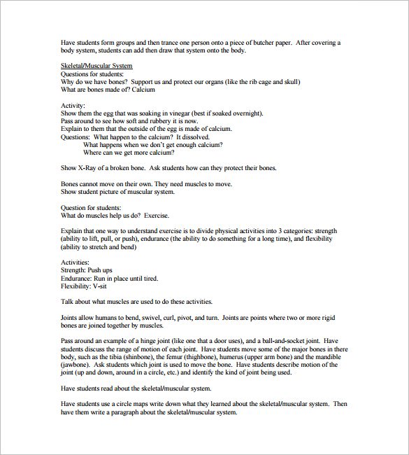 16+ Human Body Outline Templates -DOC, PDF