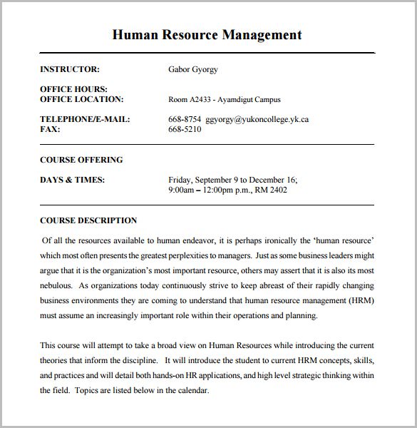 Training Course Outline Template 11 Free Sample Example Format 
