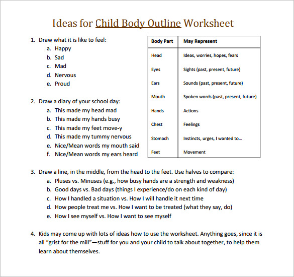 24+ Body Outline Templates - PDF, DOC