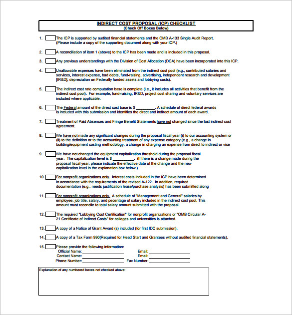 Cost Proposal Template - 15+ Free Word, Excel, Pdf Format Download