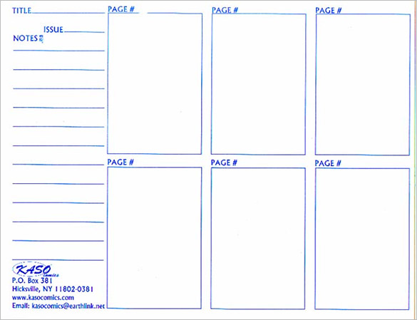 9 Comic Storyboard Templates DOC PDF