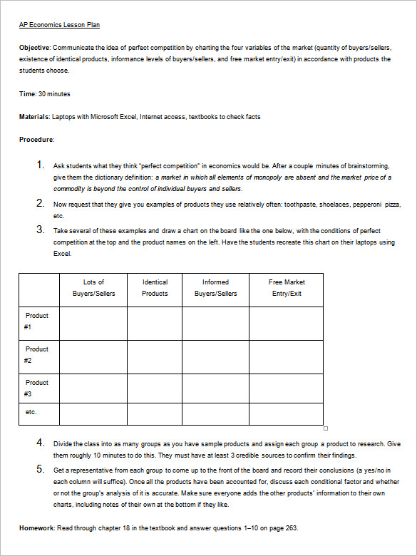 Lesson Plan Outline Template - 10+ Free Free Word, PDF Format Download!