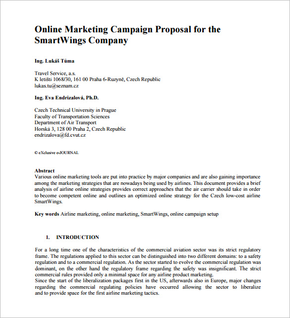 Marketing Proposal Template - 34+ Free Sample, Example, Format