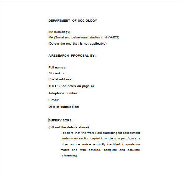 Research Proposal Templates- 21+ Free Samples, Examples, Format Download