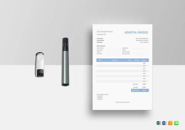 15+ Medical Invoice Template - Free Word, Excel, PDF Format Download