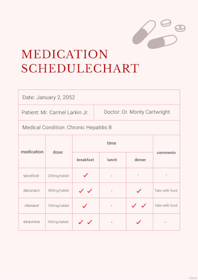 23+ Medication Chart Templates - DOC, PDF, Excel