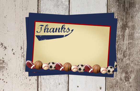 Sports Thank You Card - 21+ Free Printable PSD, EPS, Format Download!