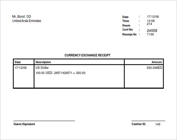 18+ Money Receipt Templates - DOC, PDF