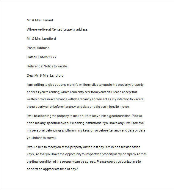 23+ Notice to Quit Templates - PDF, Google Docs, MS Word, Apple Pages