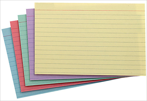 9 Index Card Templates JPG Vector EPS Illustrator