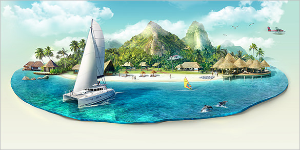 18+ Amazing 3D Beach Paintings That Will Inspire You