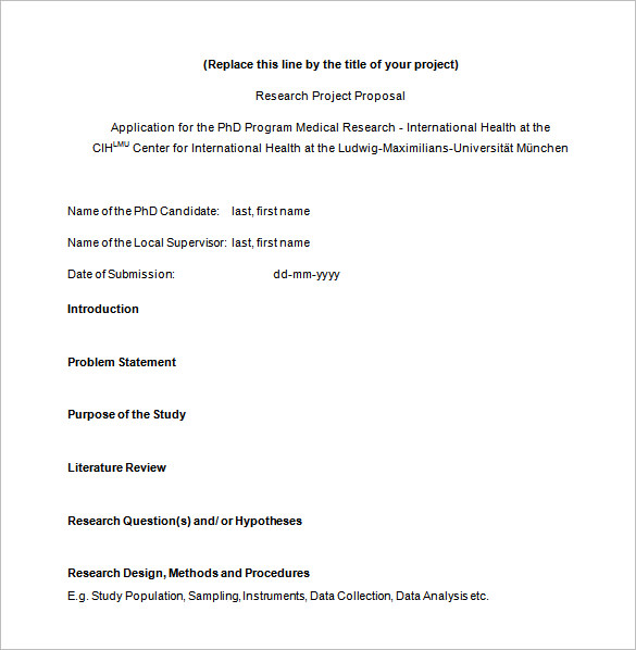 Research Proposal Templates- 21+ Free Samples, Examples, Format Download