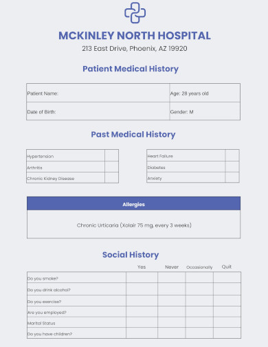14+ Patient Chart Templates in Word | Excel | Apple Numbers | Apple ...