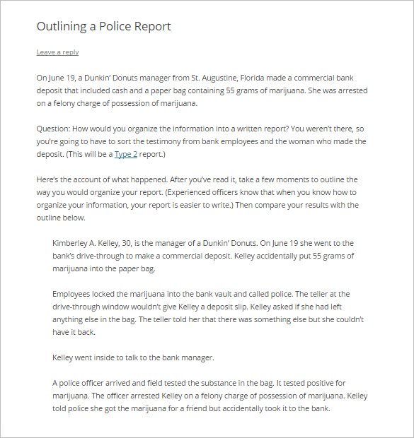 10+ Report Outline Template - Google DOC, PDF, Apple Pages, Word