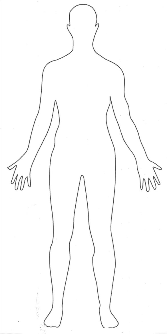 24 Body Outline Templates PDF DOC