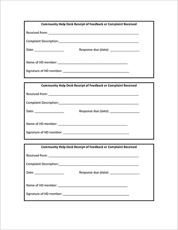 Receipt Book Template - 20+ Word, Excel, PDF Format Download
