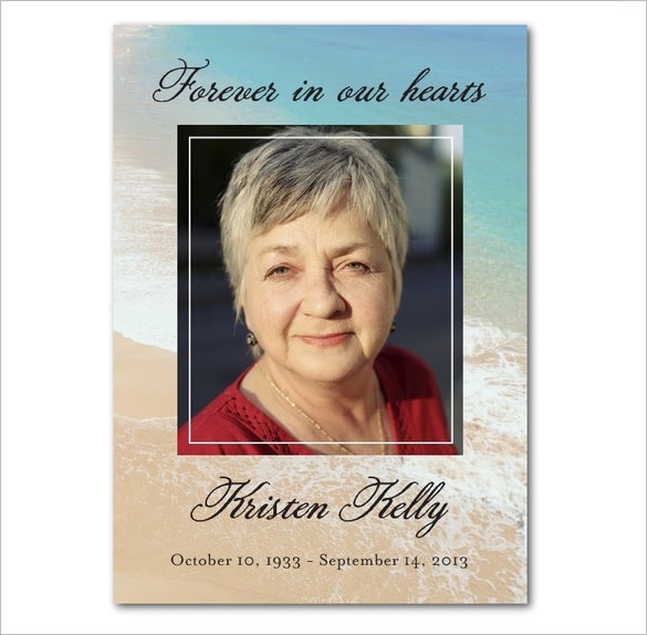Memorial Cards For Funeral Template Free Professional Sample Template