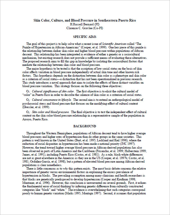 Research Proposal Templates 21 Free Samples Examples Format Download