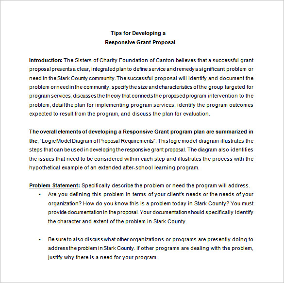 Grant Proposal Template - 19+ Free Sample, Example, Format Download!