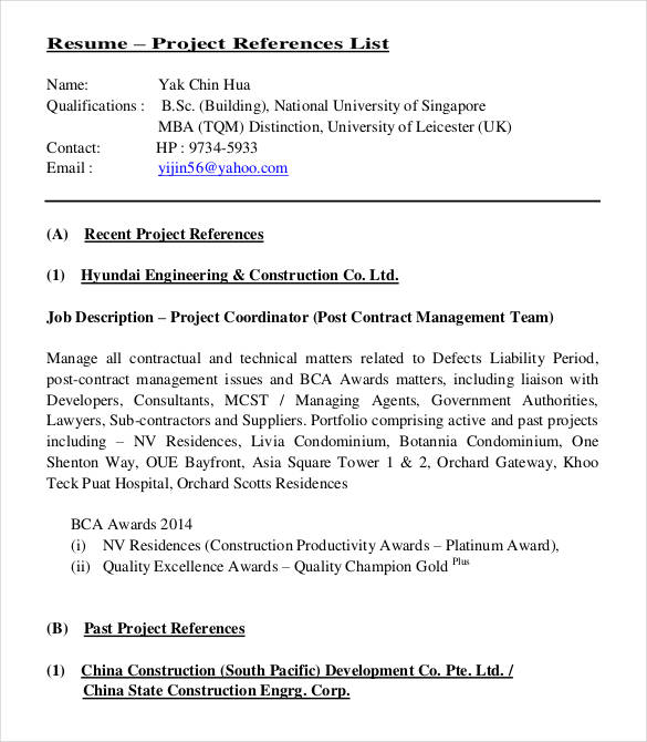 23 Reference List Template In Google Docs Word Apple Pages PDF