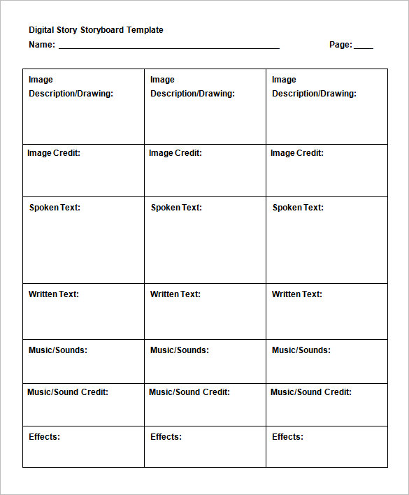 7+ Commercial Storyboard Templates - DOC, PDF