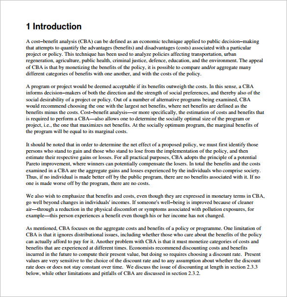 Cost Proposal Template - 18+ Free Word, Pdf Format Download
