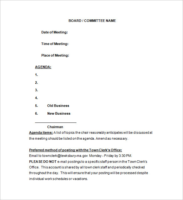 24+ Notice of Meeting Templates - Google Docs, MS Word, Apple Pages