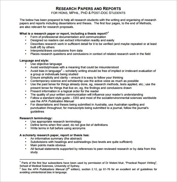 10+ Report Outline Template - Google DOC, PDF, Apple Pages, Word