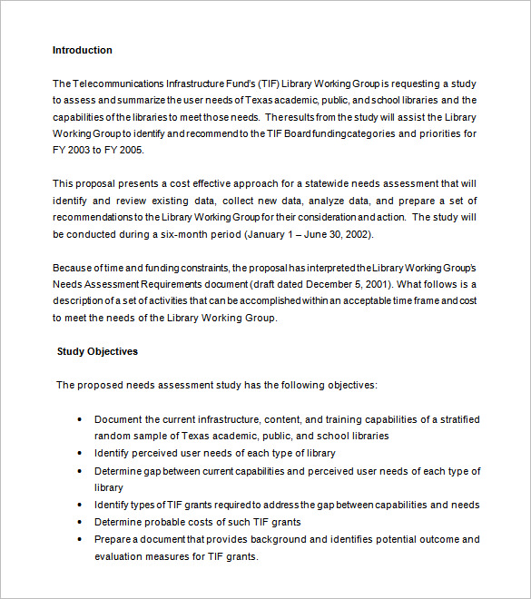 Work Proposal Template 15 Free Sample Example Format Download