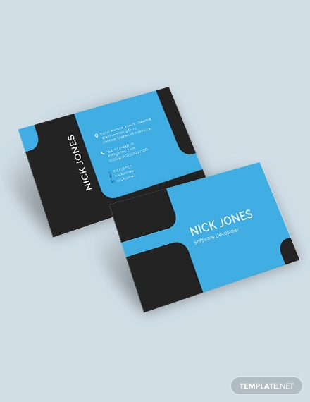 35+ Information Technology Business Card Templates in Word, AI, PSD