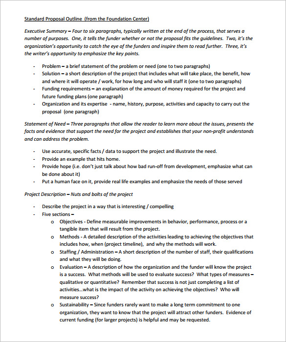 20+ Proposal Outline Templates - DOC, PDF