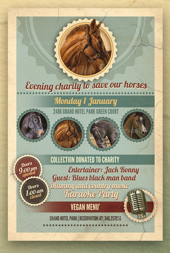 12+ Marvellous Horse Flyer Templates & Designs! | Free & Premium Templates