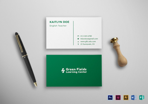 21+ Student Business Card Templates - PSD, Word, Pages