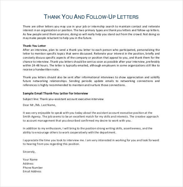 11+ Thank You Email After Teaching Interview - PDF, DOC