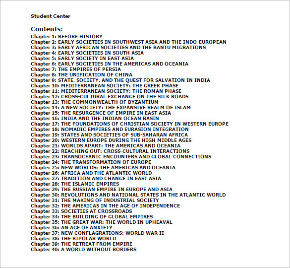 6+ Chapter Outline Templates - Word, PDF