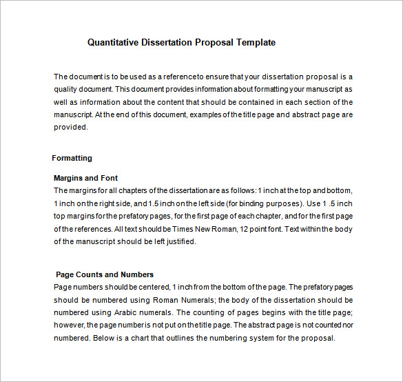 11+ Dissertation Proposal Templates - DOC, Excel, PDF