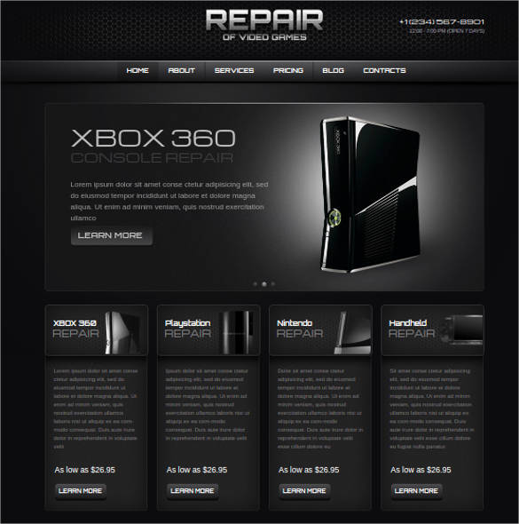 45+ Gaming Website Themes & Templates