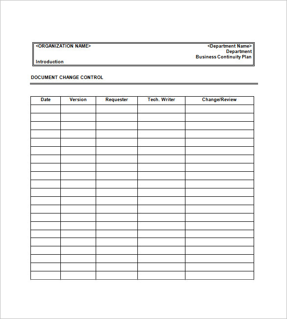 Business Continuity Plan Template - 29+ Free Word, Excel, PDF Format ...