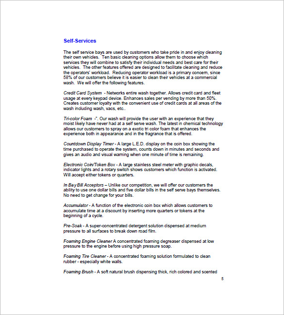 19+ Car Wash Business Plan Template Word, Excel, PDF Format Download