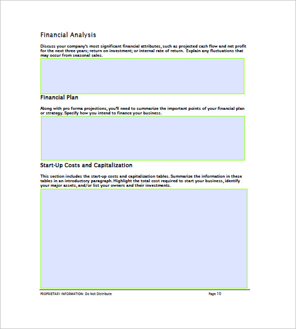 Financial Business Plan Template - 18+ Word, Excel, PDF Format Download